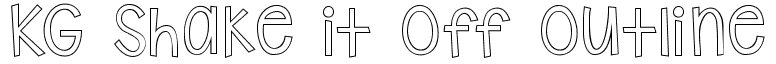 KG Shake it Off Outline: Free Font Download | MaisFontes