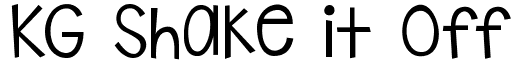 KG Shake it Off Font: Free Download | MaisFontes