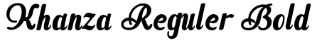 Khanza Reguler Bold: Free Font Download | MaisFontes