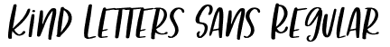 Kind Letters Sans Regular: Free Font Download | MaisFontes
