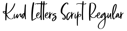 Kind Letters Script Regular: Free Font Download | MaisFontes