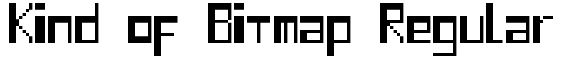 Kind of Bitmap Regular: Free Font Download | MaisFontes