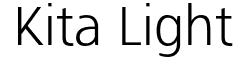 Kita Light Font: Free Download | MaisFontes