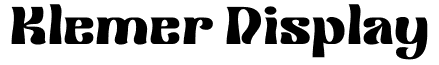 Klemer Display Font: Free Download | MaisFontes