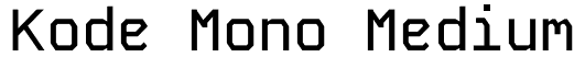 Kode Mono Medium: Free Font Download | MaisFontes