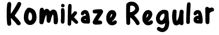Komikaze Regular Font: Free Download | MaisFontes