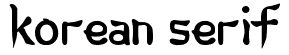 Korean Serif: Free Font Download | MaisFontes