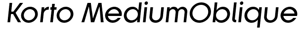 Korto MediumOblique: Free Font Download | MaisFontes