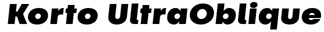 Korto UltraOblique: Free Font Download | MaisFontes