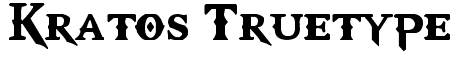 Kratos Truetype: Download Free Font | MaisFontes
