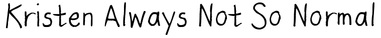 Kristen ITC Font: Free Download | MaisFontes