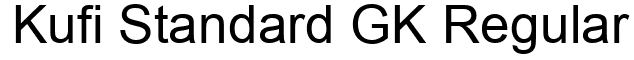 Kufi Standard GK Regular Font: Free Download | MaisFontes