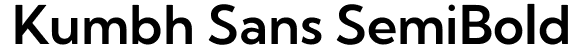 Kumbh Sans SemiBold Font: Free Download | MaisFontes