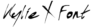 Kylie X Font Font: Free Download | MaisFontes
