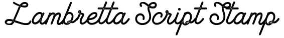 Lambretta Script Stamp Font: Free Download | MaisFontes