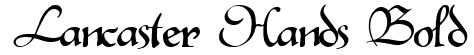 Lancaster Hands Bold: Free Font Download | MaisFontes