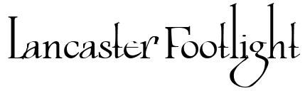 Lancaster Footlight: Free Font Download | MaisFontes