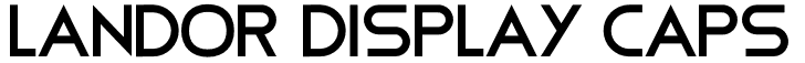 LANDOR DISPLAY CAPS Font: Free Download | MaisFontes