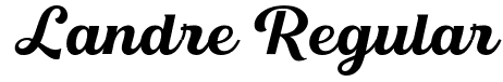 Landre Regular: Download Free Font | MaisFontes