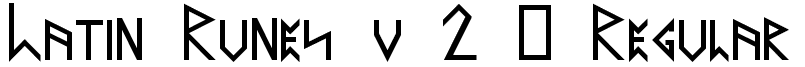 Latin Runes v 2 0 Regular: Baixar Fonte Grátis | MaisFontes