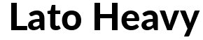 Lato Heavy Font: Free Download | MaisFontes