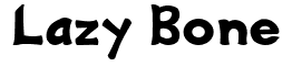 Lazy Bone: Free Font Download | MaisFontes