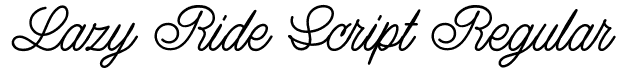 Lazy Ride Script Regular: Free Font Download | MaisFontes