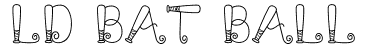 LD Bat Ball: Free Font Download | MaisFontes