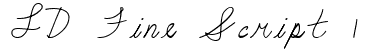 LD Fine Script 1: Free Font Download | MaisFontes