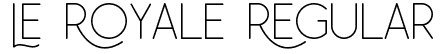 Le Royale Regular Font: Free Download | MaisFontes