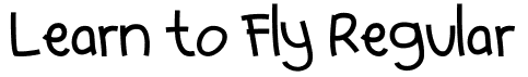 Learn to Fly Regular: Download Free Font | MaisFontes