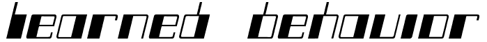 Learned Behavior Font: Free Download | MaisFontes