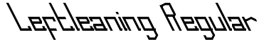 Leftleaning Regular: Free Font Download | MaisFontes