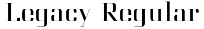 Legacy Regular Font: Free Download | MaisFontes