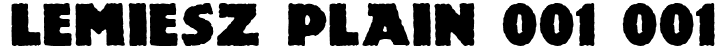 Lemiesz Plain 001 001: Free Font Download | MaisFontes
