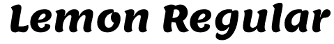 Lemon Regular Font: Free Download | MaisFontes