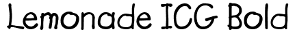 Lemonade ICG Bold Font: Free Download | MaisFontes