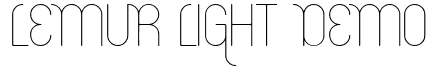 Lemur Light DEMO Font: Free Download | MaisFontes