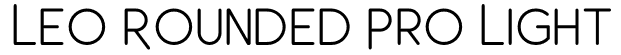 Leo Rounded Pro Light: Free Font Download | MaisFontes