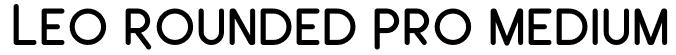 Leo Rounded Pro Medium: Free Font Download | MaisFontes