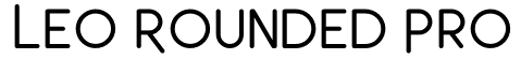 Leo Rounded Pro: Free Font Download | MaisFontes