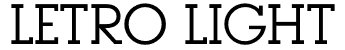 Letro Light: Free Font Download | MaisFontes