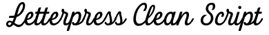 Letterpress Clean Script: Download Free Font | MaisFontes