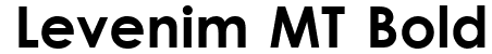 Levenim MT: Download Free Font | MaisFontes