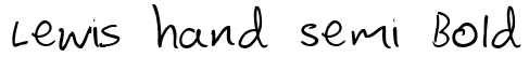 Lewis hand Semi Bold: Free Font Download | MaisFontes