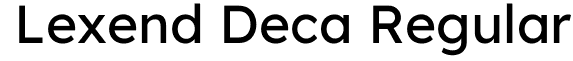 Lexend Deca Regular: Free Font Download | MaisFontes