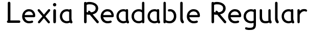 Lexia Readable Regular：無料フォントをダウンロード | MaisFontes