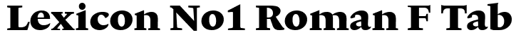 Lexicon No1 Roman F Tab: Free Font Download | MaisFontes