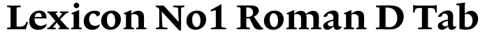 Lexicon No1 Roman D Tab: Baixar Fonte Grátis | MaisFontes