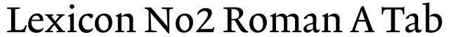 Lexicon No2 Roman A Tab: Free Font Download | MaisFontes